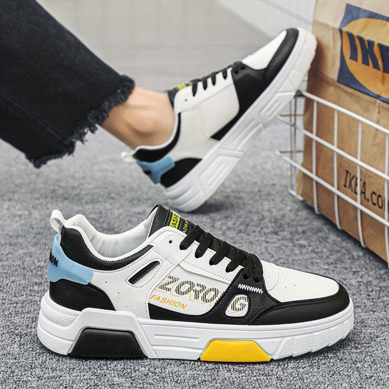 Men's Skate Shoes Good Grip Breathable Lace Sneakers Men's - Temu Canada