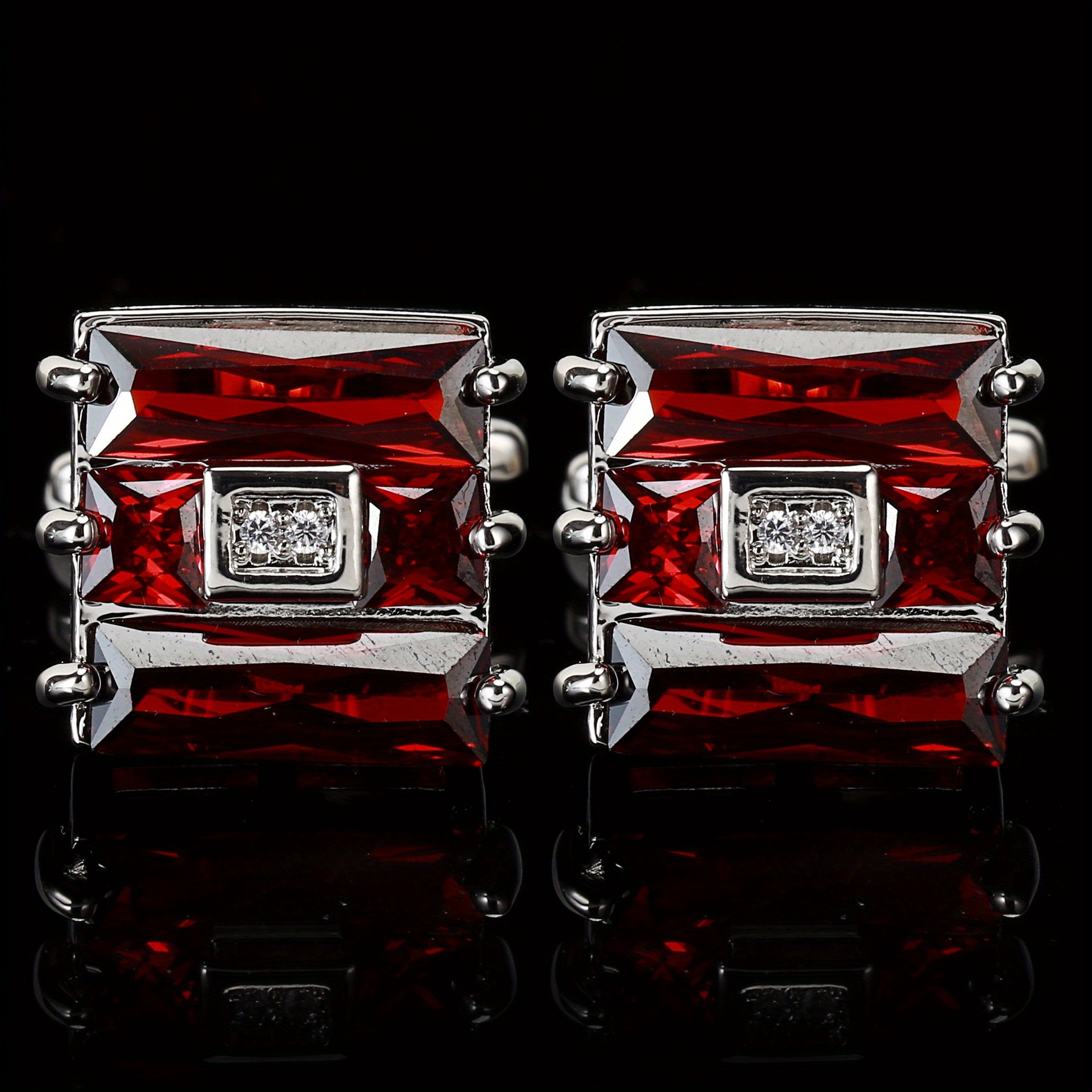 Men's Rectangle Cufflinks Shirt Sleeves Buttons - Temu United Kingdom