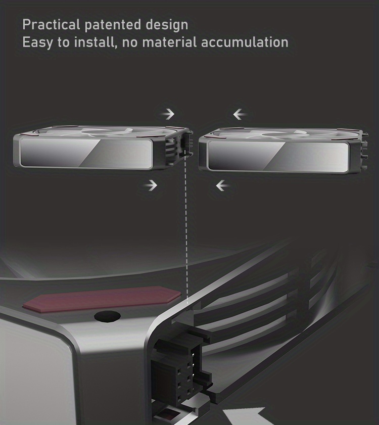 L12 Computer Case Fan Without Cable Connection Rgb 4pin Pwm - Temu