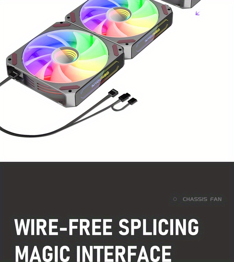 L12 Computer Case Fan Without Cable Connection Rgb 4pin Pwm - Temu