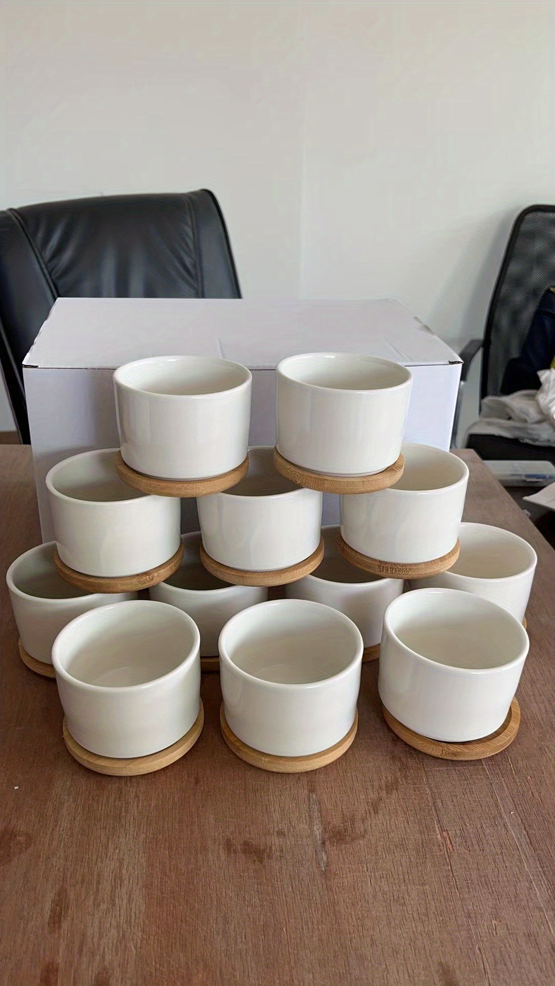 1 3 4 6 12pcs Simple White Porcelain Multi Meat Flower Pot Modern Home ...