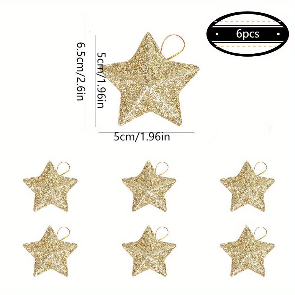 Christmas Tree Decorations Mini Pendant Star Hanging - Temu