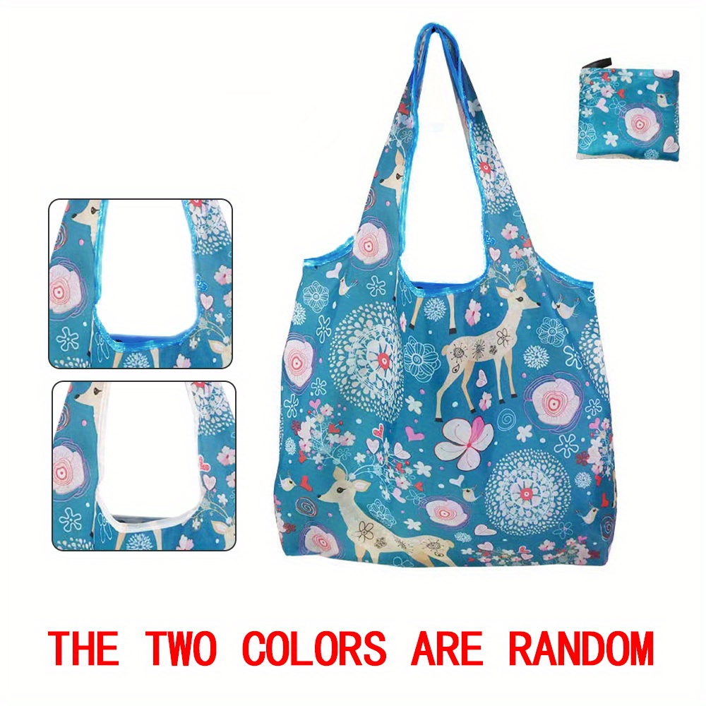 Large Capacity Shopping Tote Bag Nylon Foldable Portable - Temu Portugal