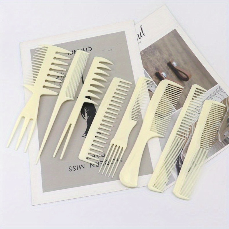 Hair Styling Comb Set Wide Tooth Comb Flat Comb - Temu Norway