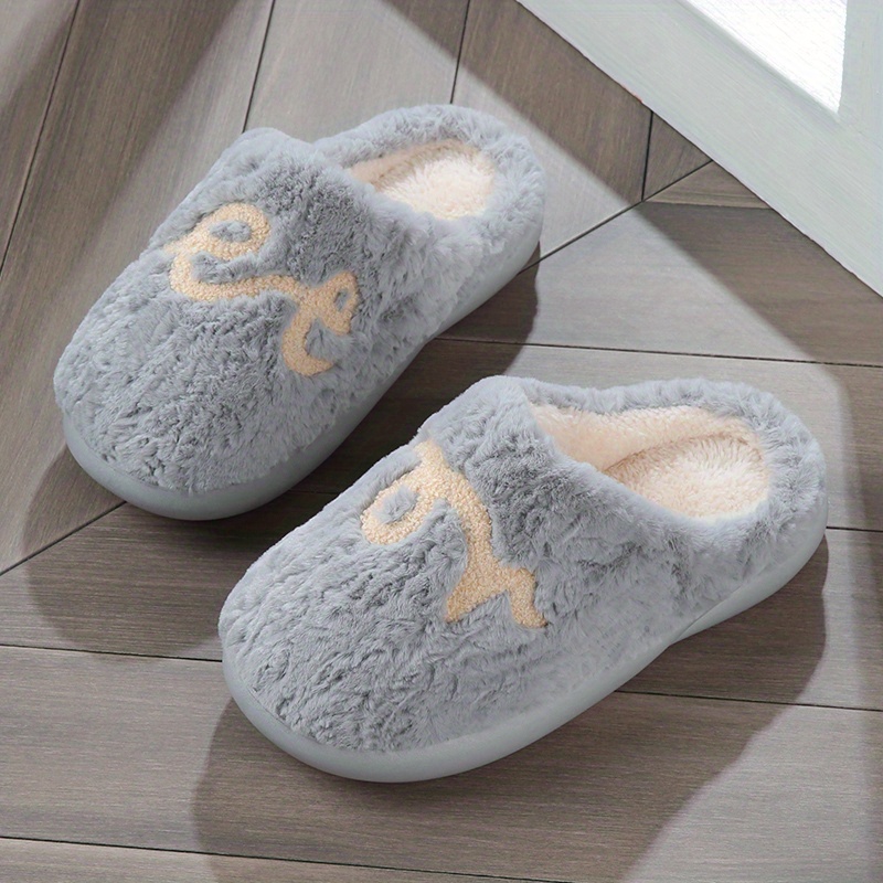 Winter Plush Flat Slippers Cozy Warm Soft Sole Backless Temu South Africa