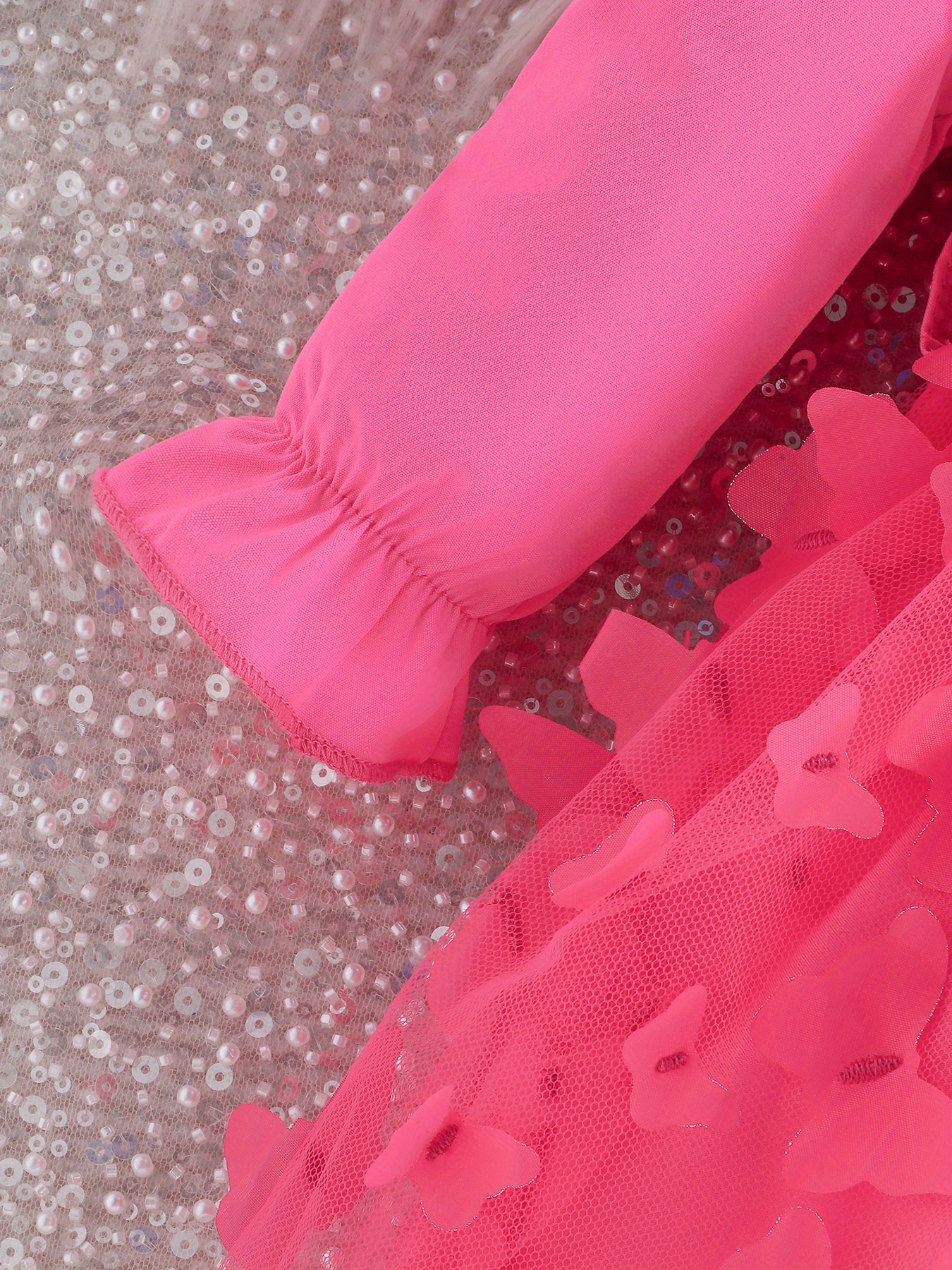 Toddler Baby Girl Sweet Shirt Top Mesh Stitching Princess - Temu Denmark