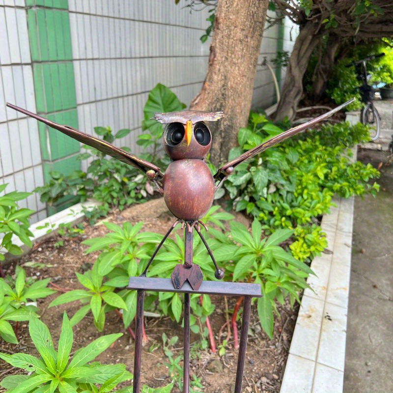 Retro Owl Decoy garden Sculpture Statue outdoor - Temu United Kingdom