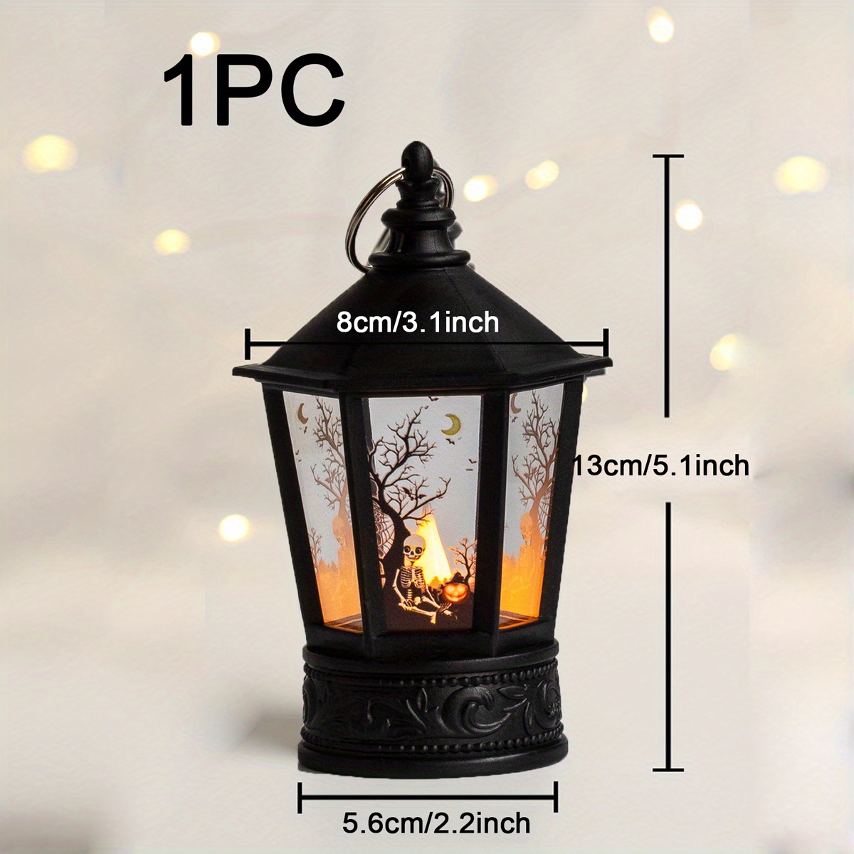 Halloween Pumpkin Skull Witch Lantern Led Hand Lantern - Temu Australia