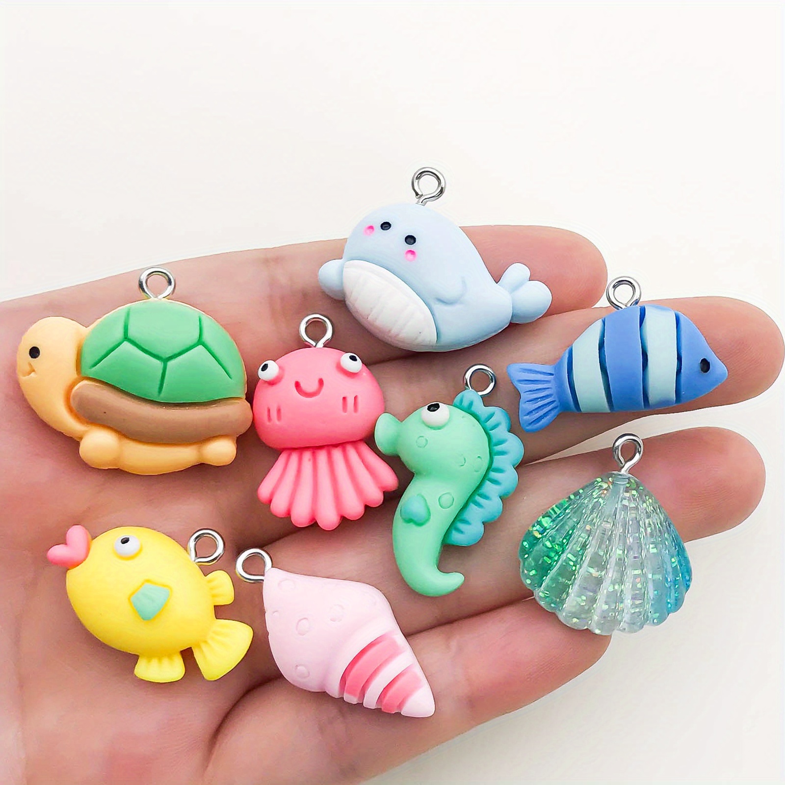 Cute Marine Organisms Small Pendants Fish Turtle Shell Conch - Temu Norway