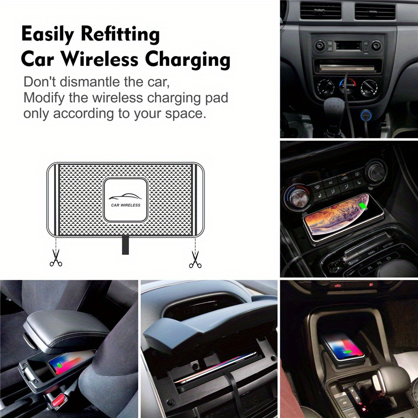 Car Wireless Charger Silicone Non Slip Pad Iphone 14/ 13/ - Temu Kuwait
