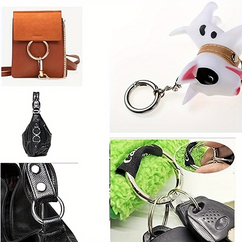 10pcs round o keychain keyring small metal hook le for handbags purse ...