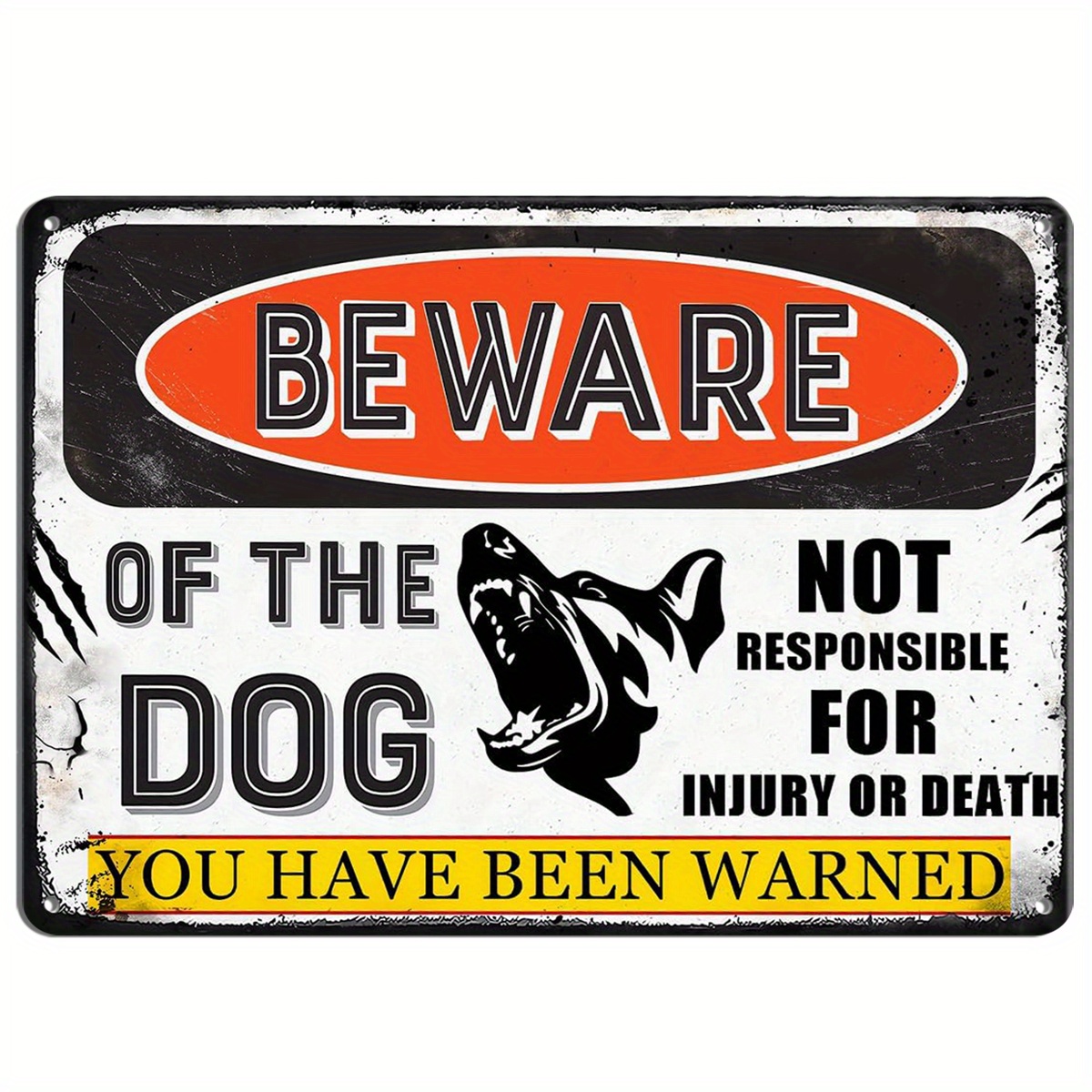 Beware Dog Sign Warning German Shepherd Sign Fence Guard Dog - Temu