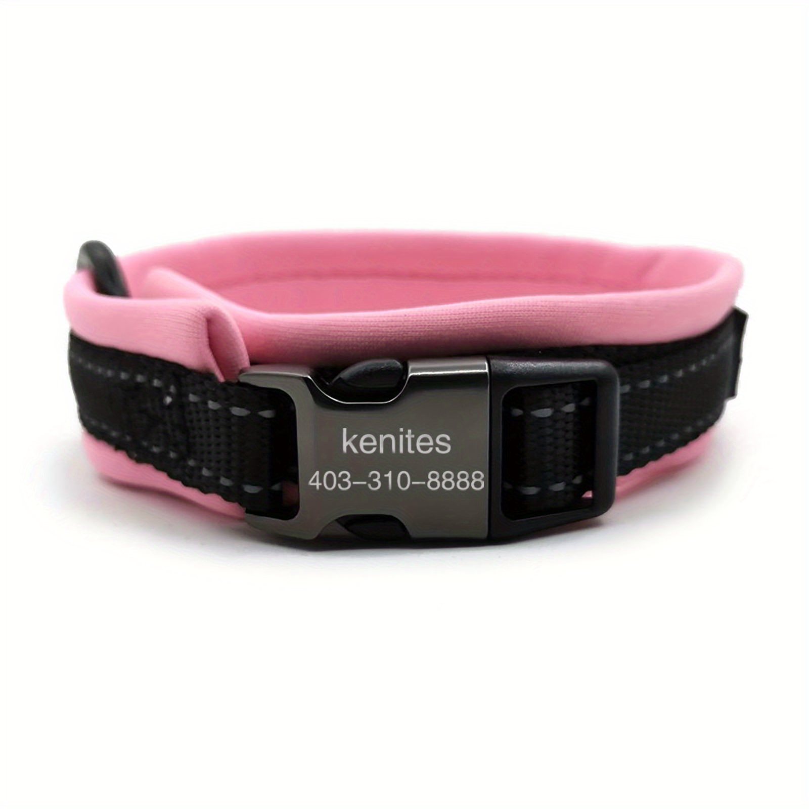 Custom Soft Adjustable Reflective Dog Collar Engraved Anti - Temu