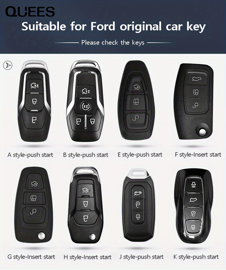 Ford Car Key Case Made Alloy Material Metal - Temu Australia
