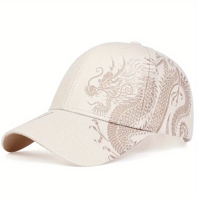 Chinese Style Dragon Pattern Baseball For Spring And Autumn - Temu ...
