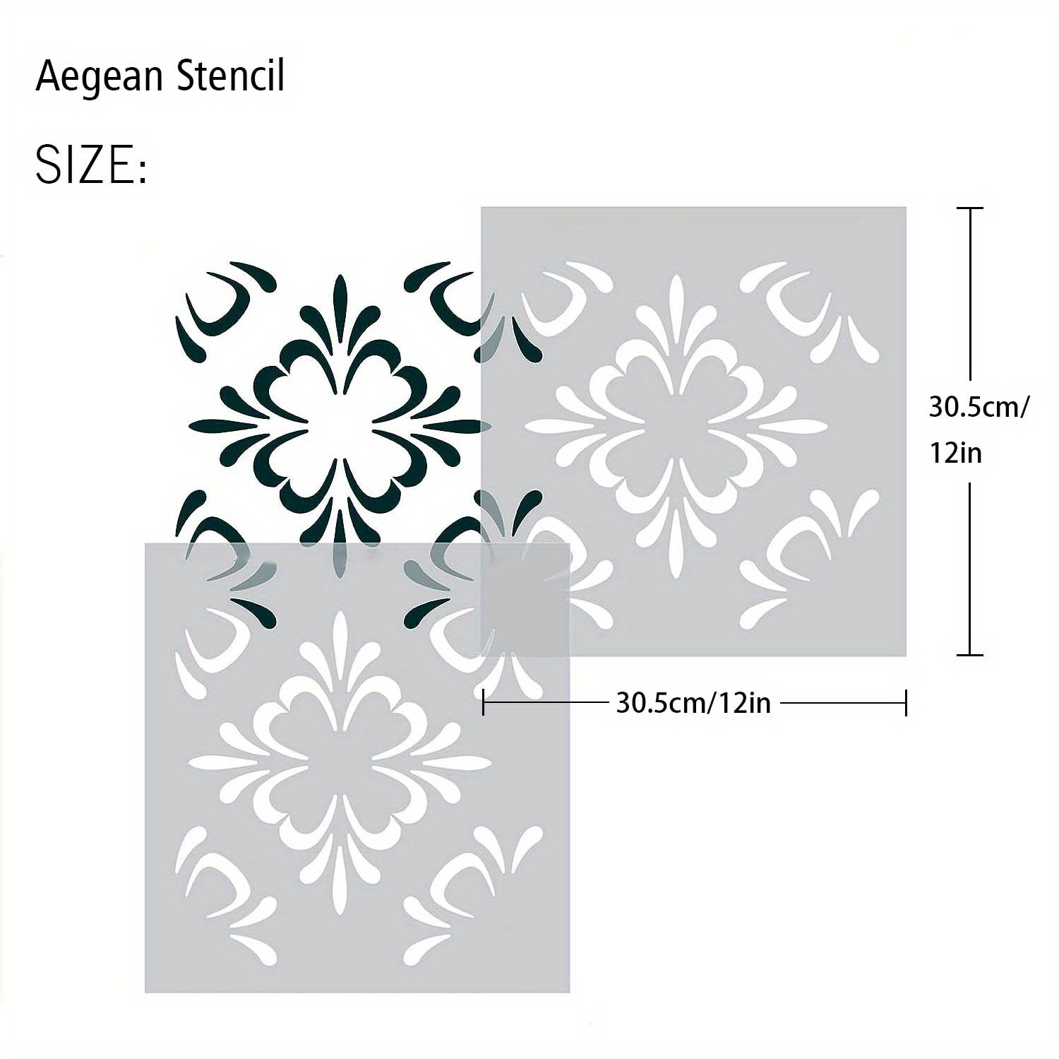 Large Floor Stencil Size Tile Stencil Floor Stencils - Temu