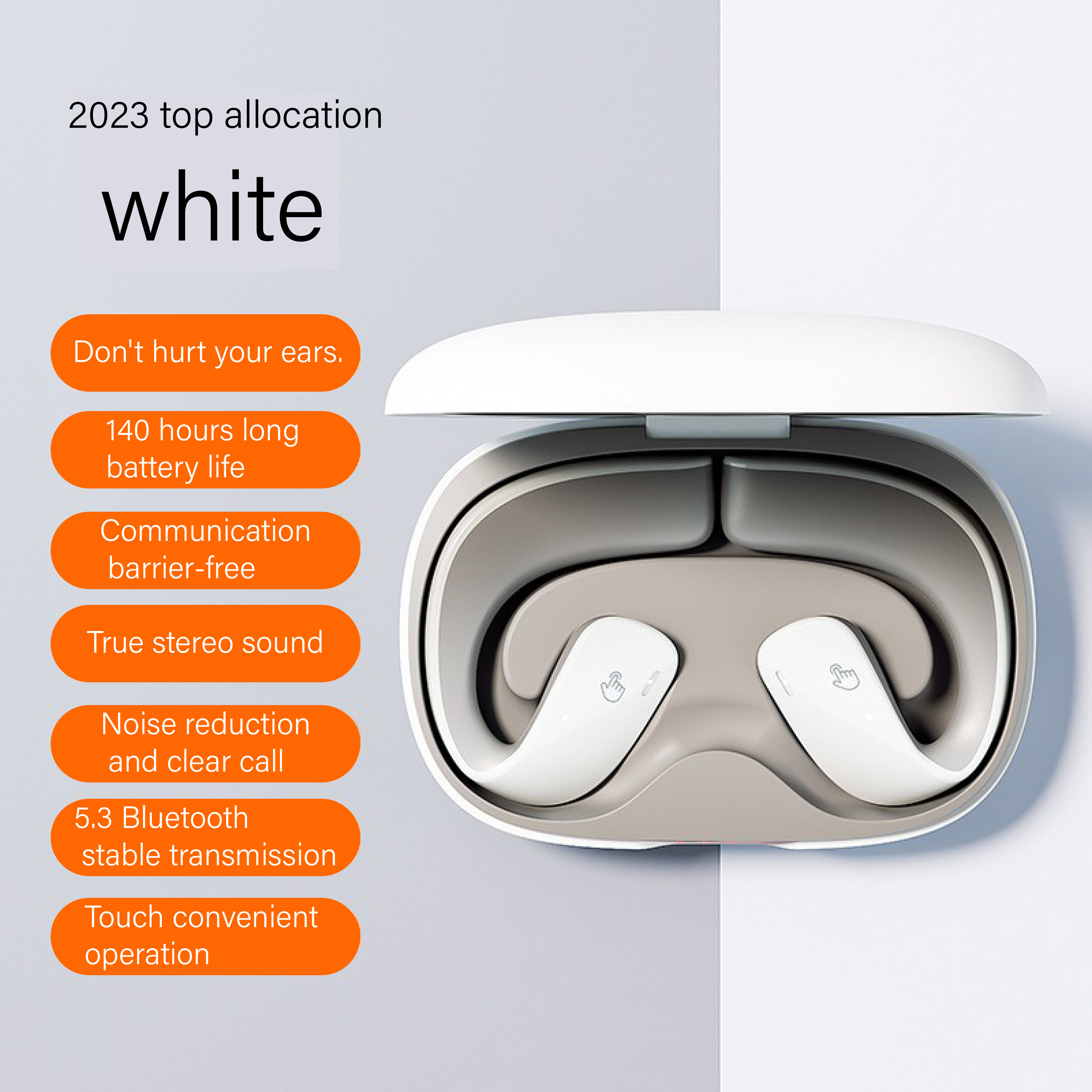 Auriculares Inalámbricos Tws Clip Colgar En Oreja Conducción - Temu Mexico