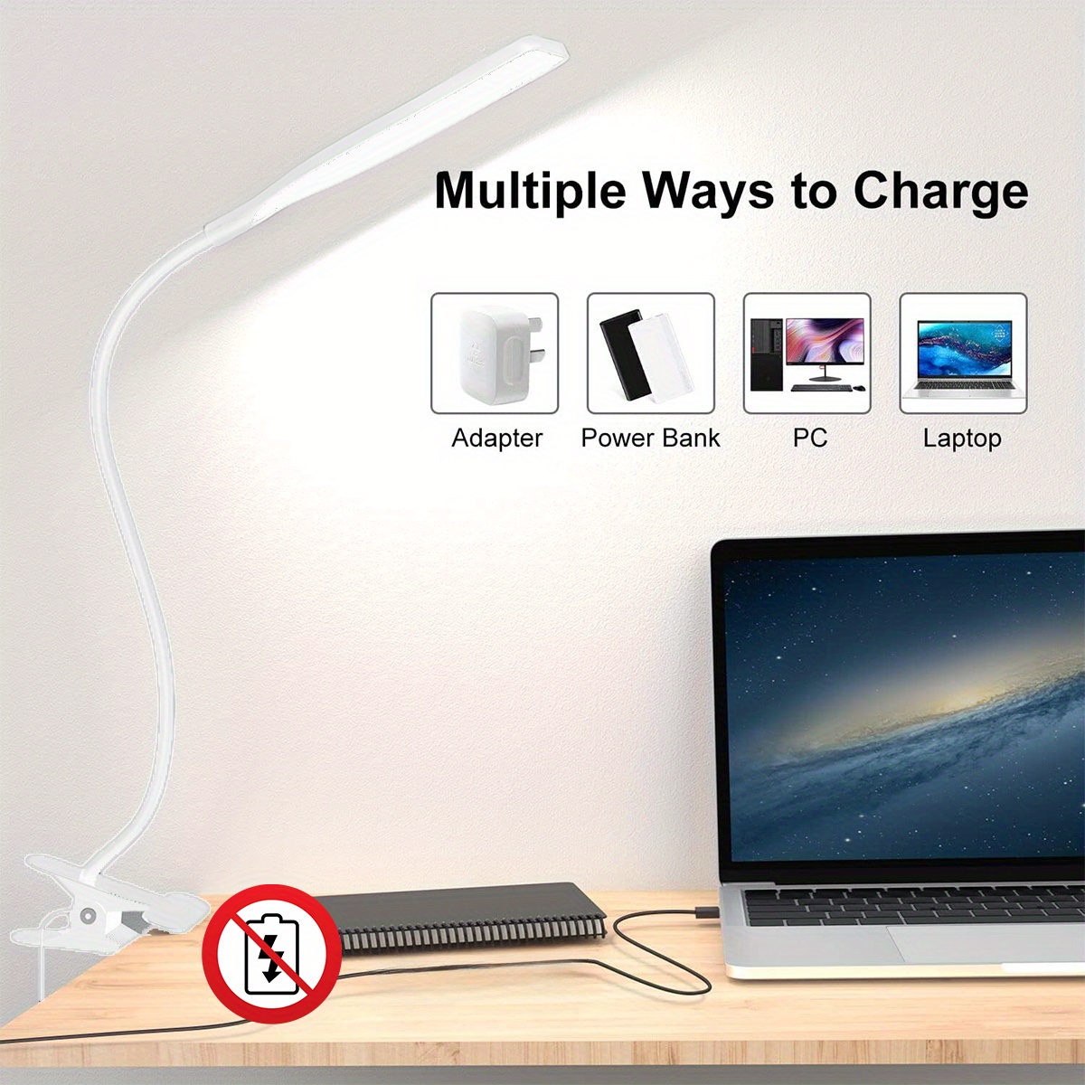 Led Desk Lamp Clamp Eye Clip Lights Home Office Long - Temu Australia
