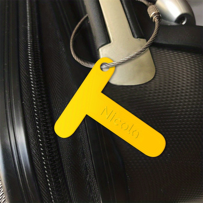 Letter T Customized Backpack Name Tags Back - Temu Denmark