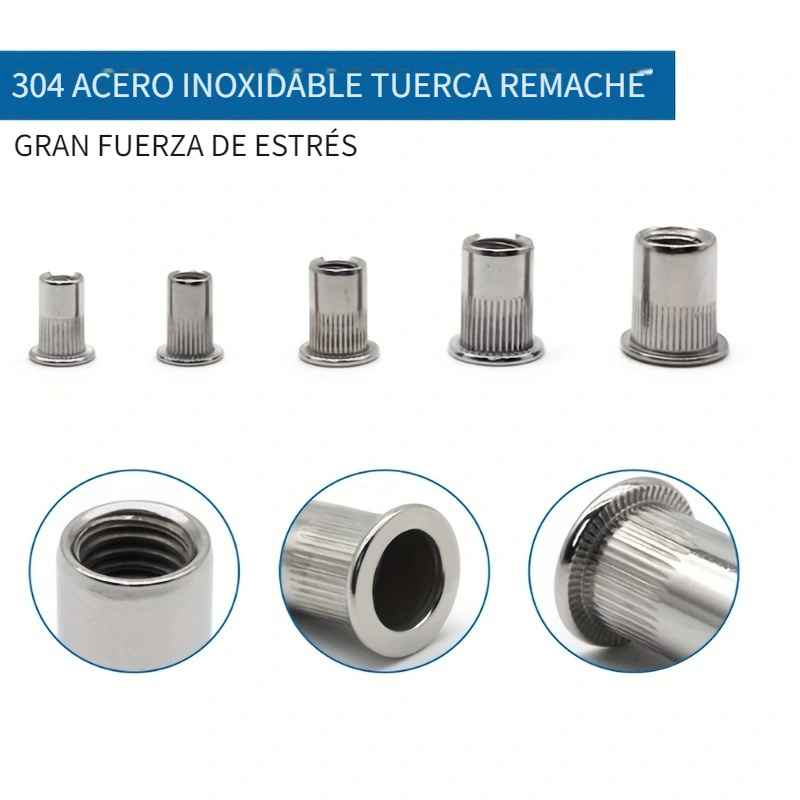 Tuerca Remache Acero Inoxidable 100 Piezas Juego Tuercas - Temu Mexico