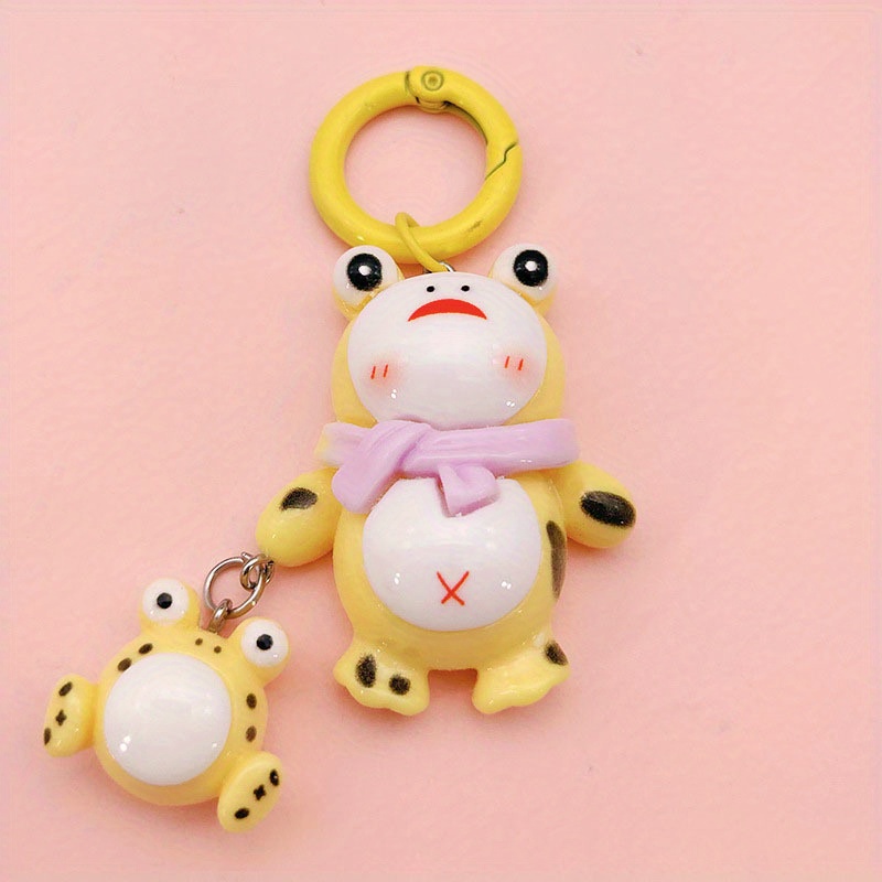 Cartoon Frog Keychain Pendant Silicone Frog Pendant Keychain - Temu New ...