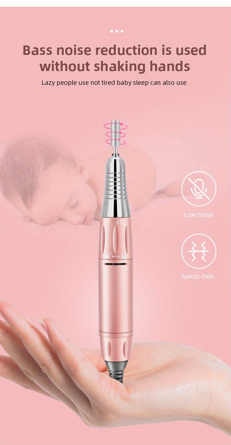 Rechargeable Nail Drill Machine 35000rpm Professional Nail - Temu