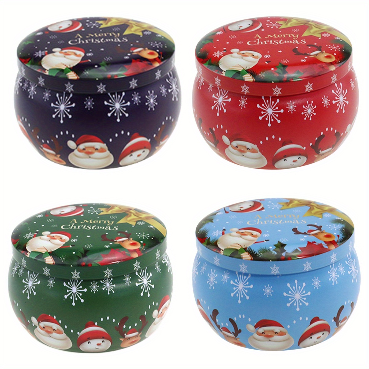 Bohemian Style Jar Christmas Candy Box Small Tin - Temu Australia