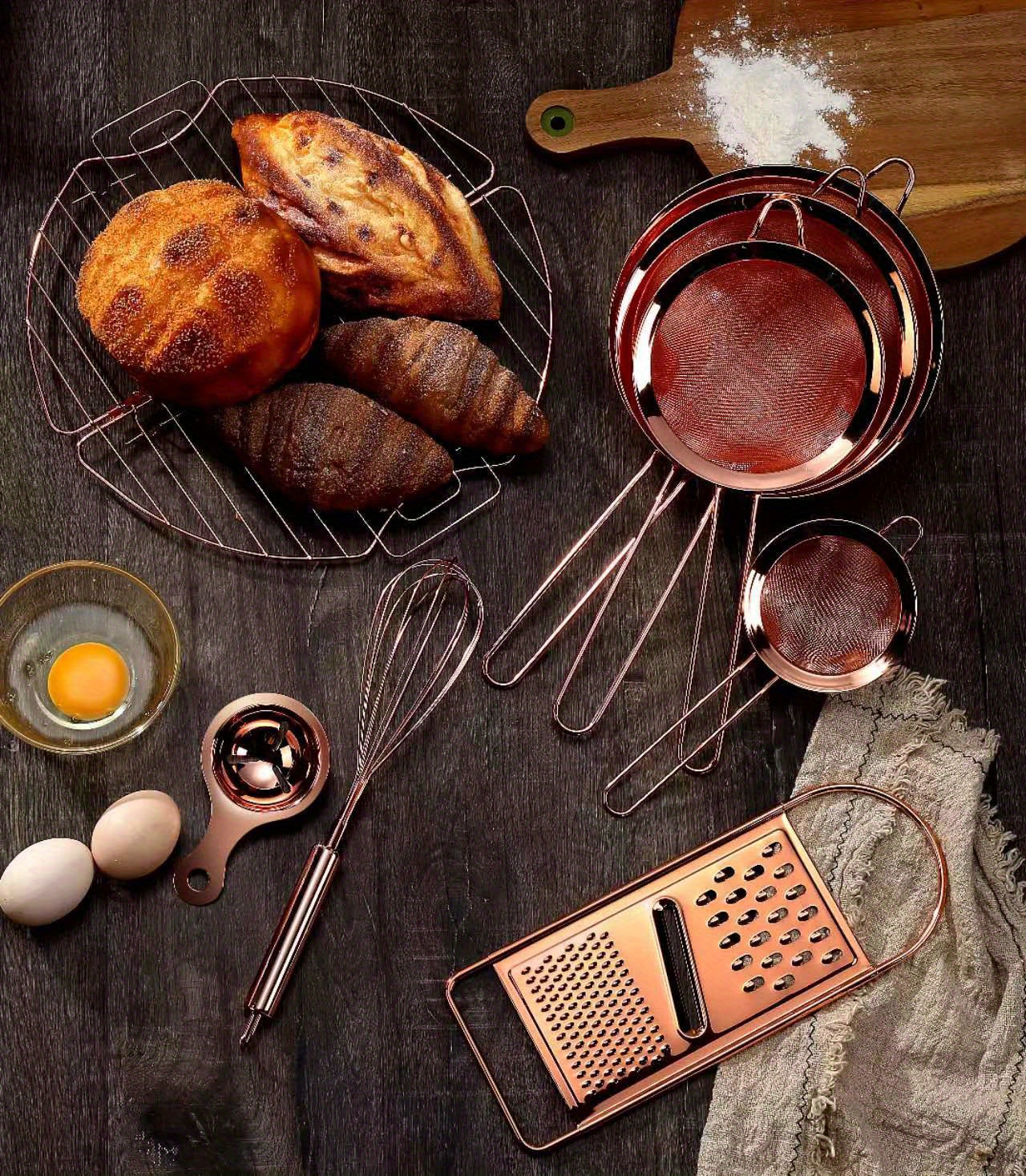 Rose Golden Baking Tools Elegant Bakeware Kitchen Gadgets - Temu Canada