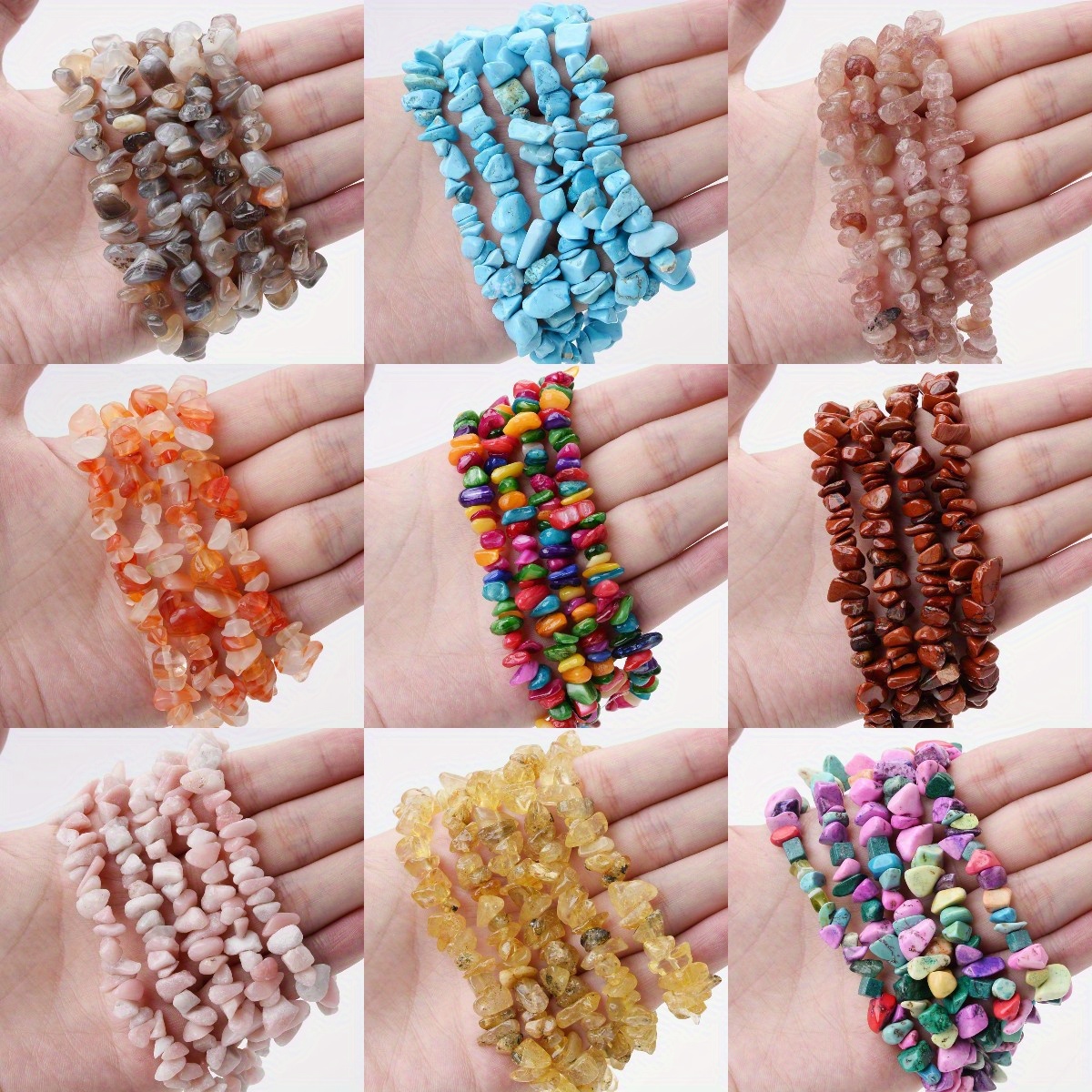 1 Strin Irregular Gravel Natural Stone Beads Aquamarines - Temu New Zealand