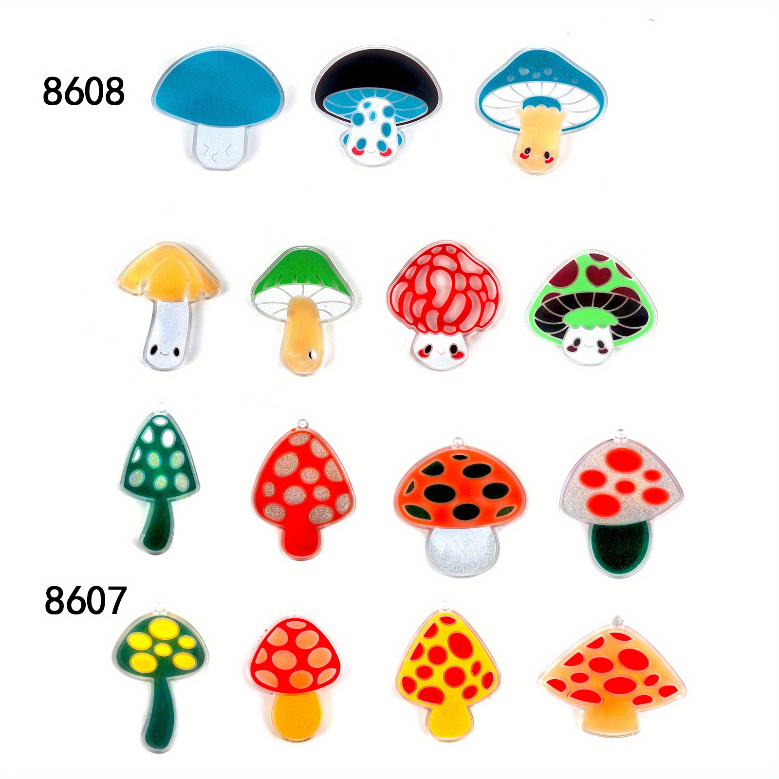 Diy Mushroom Pendants Set Keychain Making Resin Silicone - Temu Australia