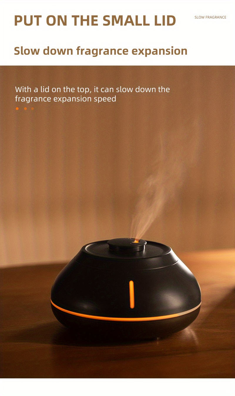 Crackle Paint Flame Aroma Diffuser Simulation Flame Air - Temu Philippines
