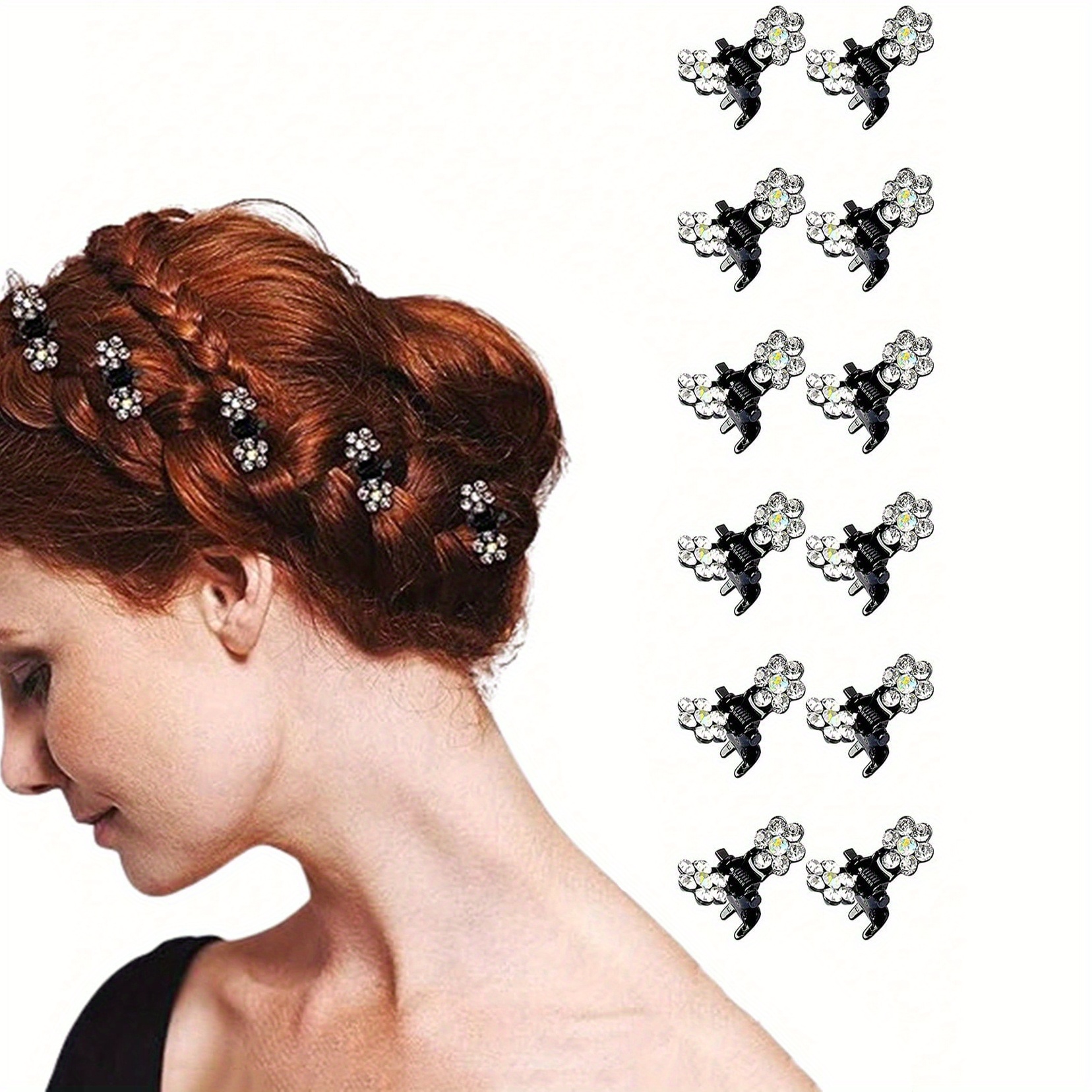 mini decor hair claw clips non slip jaw clips - {region_name}