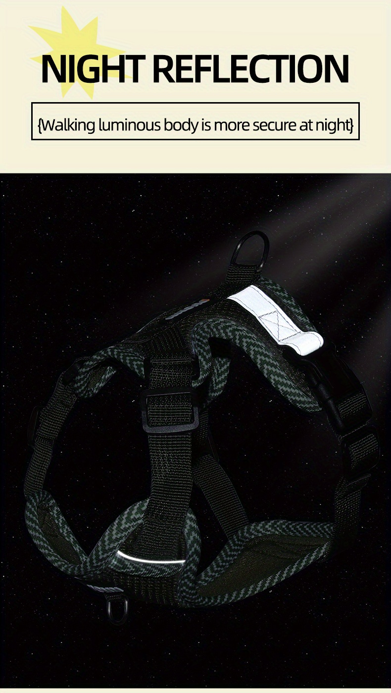 Dog Chest Strap Small Dog Reflective Harness Leash Set - Temu United