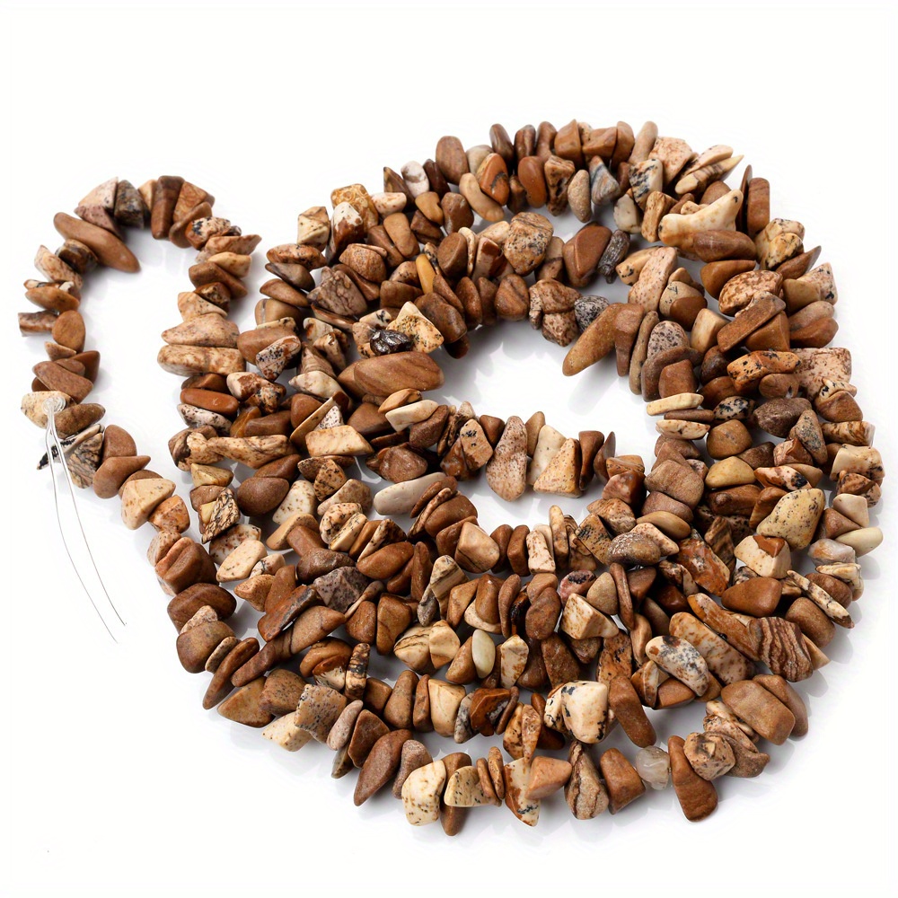 1 Strin Irregular Gravel Natural Stone Beads Aquamarines - Temu New Zealand