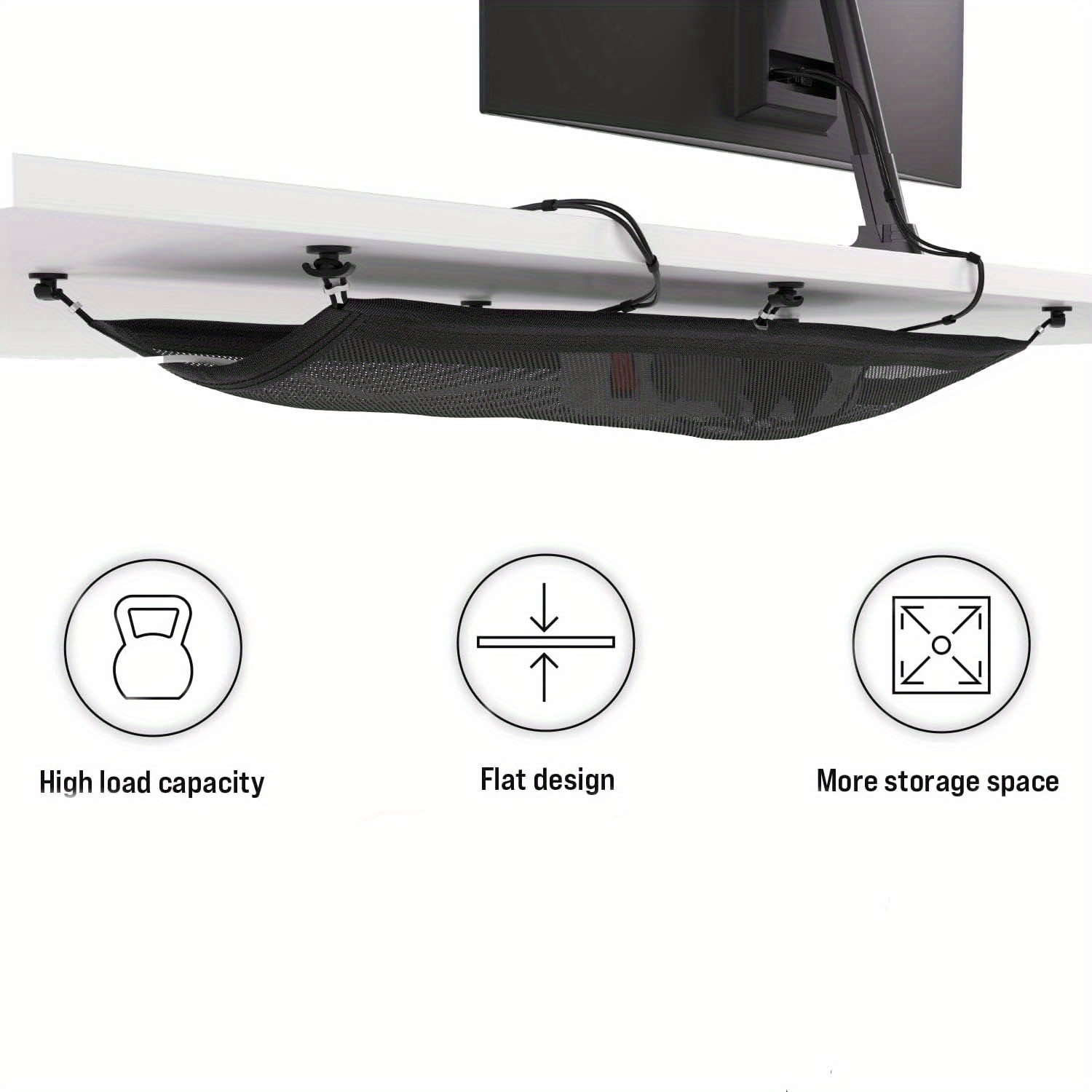 Desk Cable Management Net Table Cord Management Mesh - Temu New Zealand