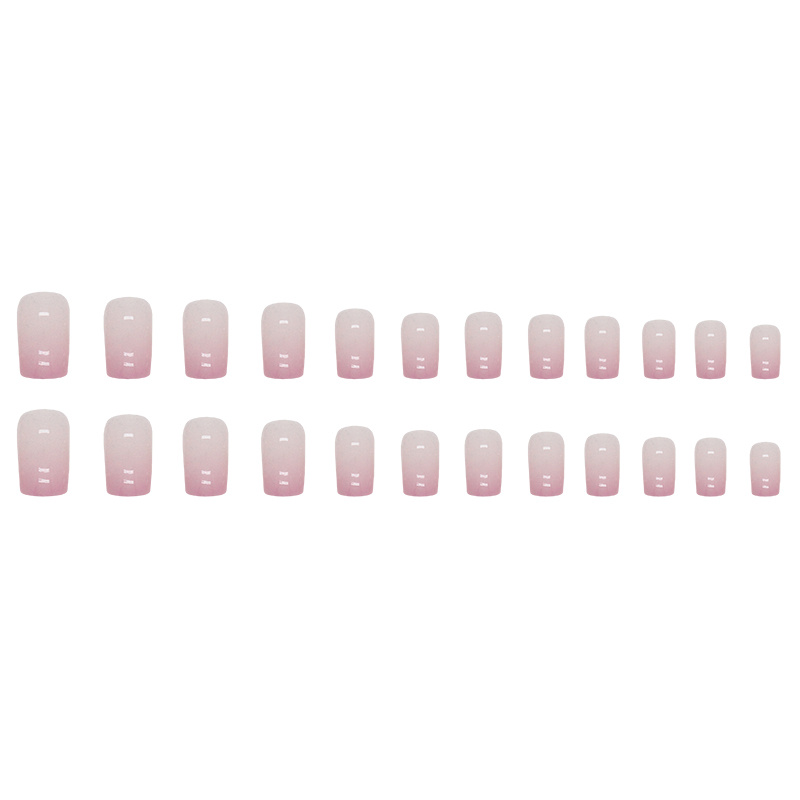 Glossy Medium Nails Gradient Press - Temu United Kingdom