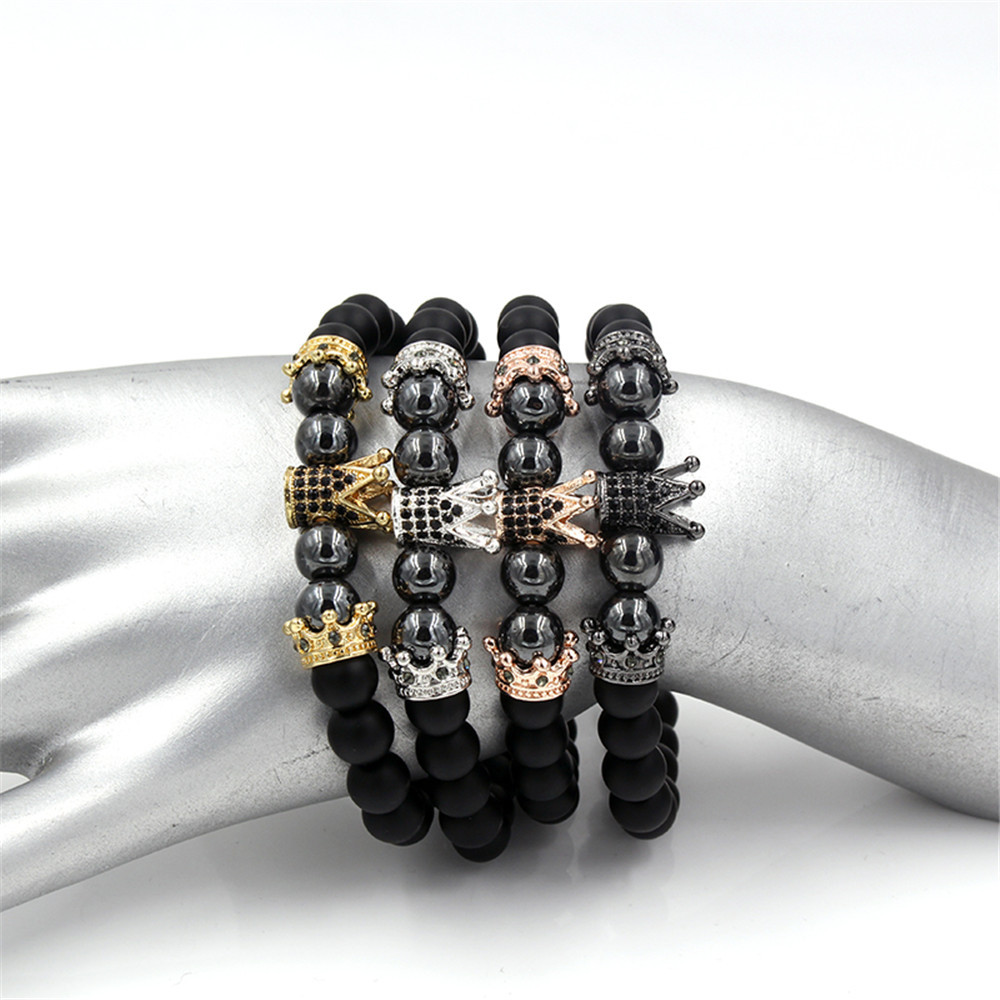 Fashion Creative Small Crown Bracelet Men Party Holiday - Temu Australia
