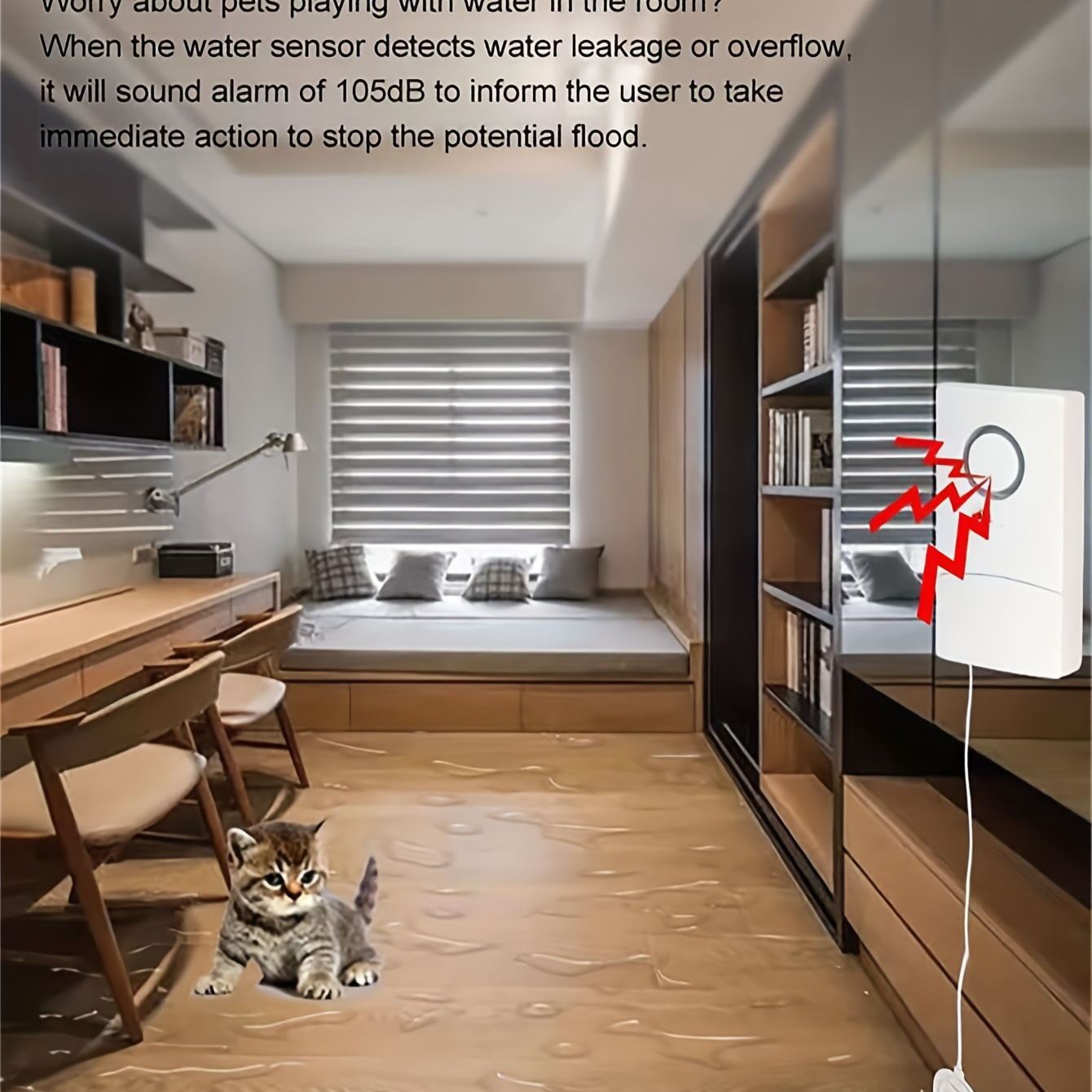 Overflow Alarm Water Detector Overflow Sensor Alarm - Temu New Zealand