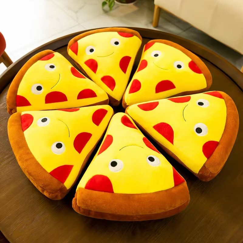 Cute Cartoon Plush Pizza Burger A Bag French Fries Funny - Temu