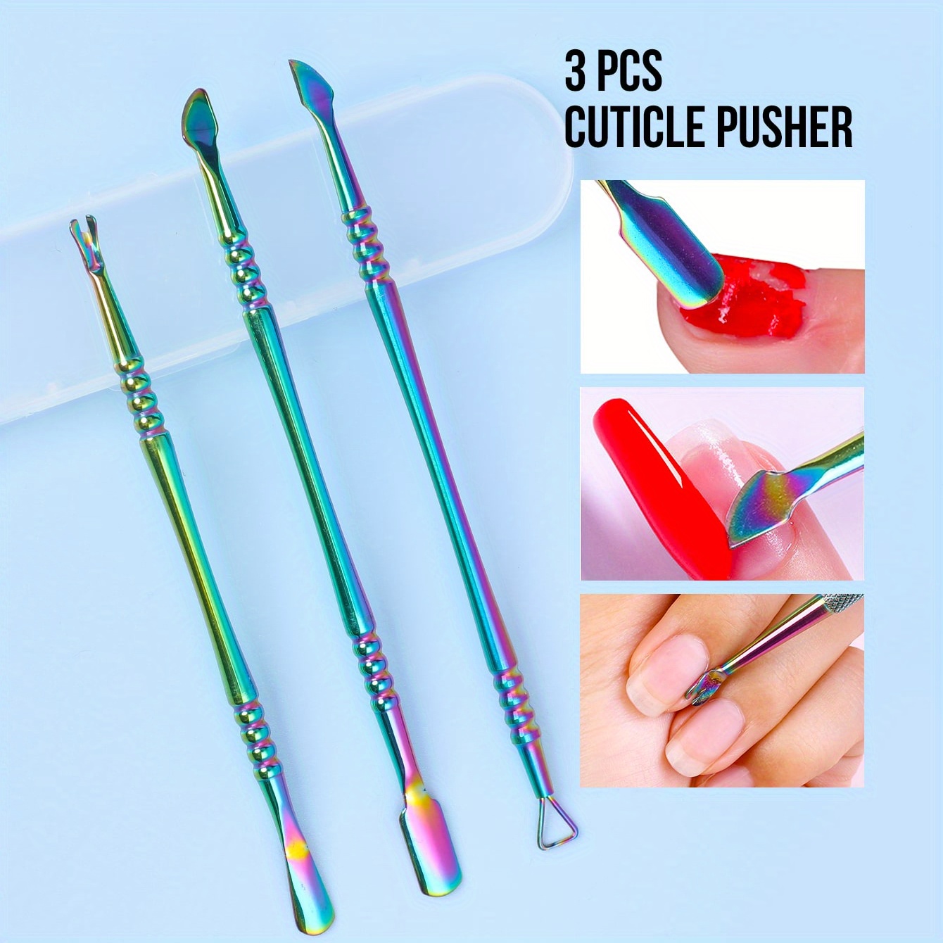 Metal Colorful Cuticle Pusher Cutter Remover - Temu Netherlands