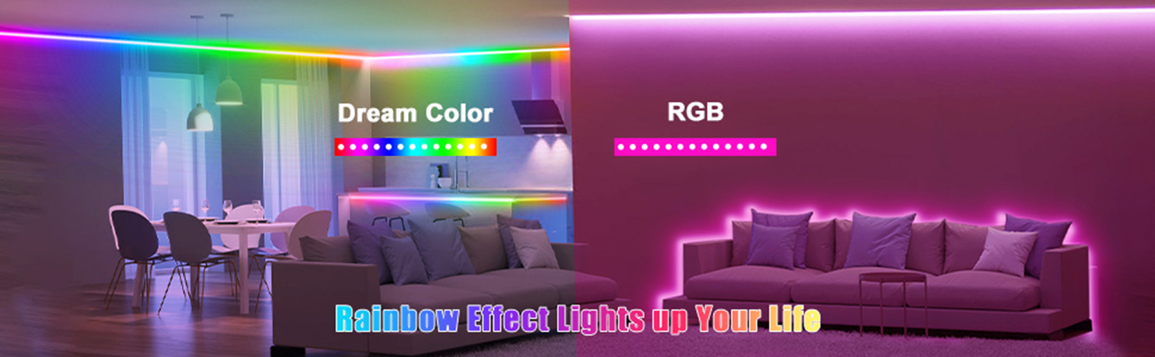 Smart Led Rgb Ic Light Strips Controlled App Synchronized - Temu United ...