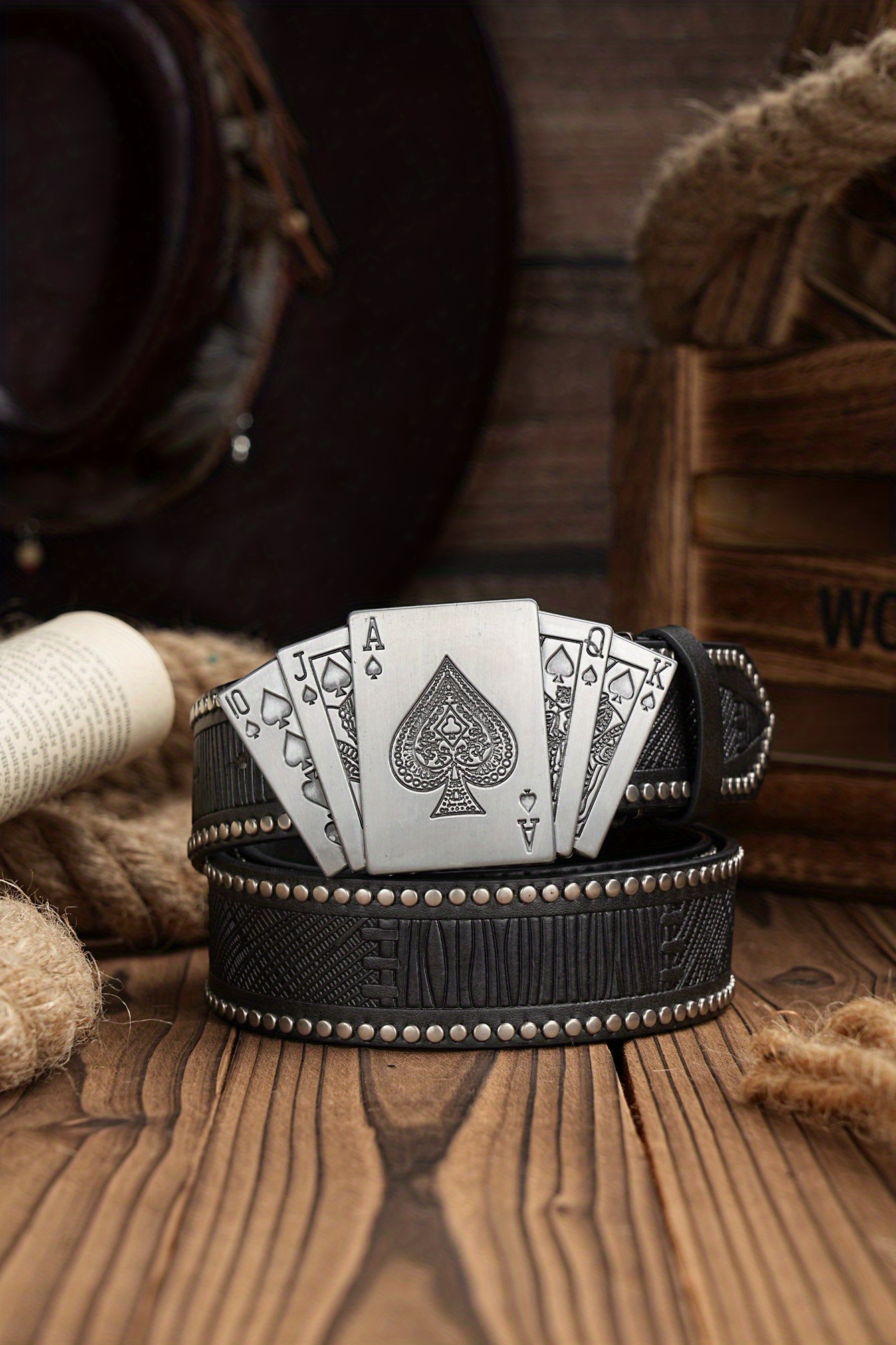 Fashion Mens Western Style Pu Leather Belt - Jewelry & Accessories - Temu