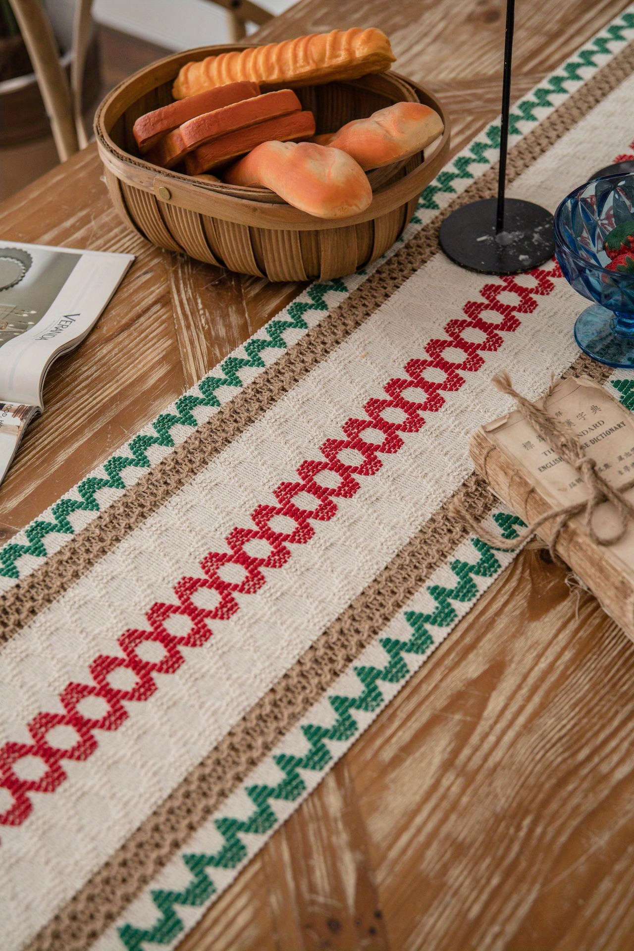 Polyester Table Runner Splicing Burlap Table Runner - Temu Canada