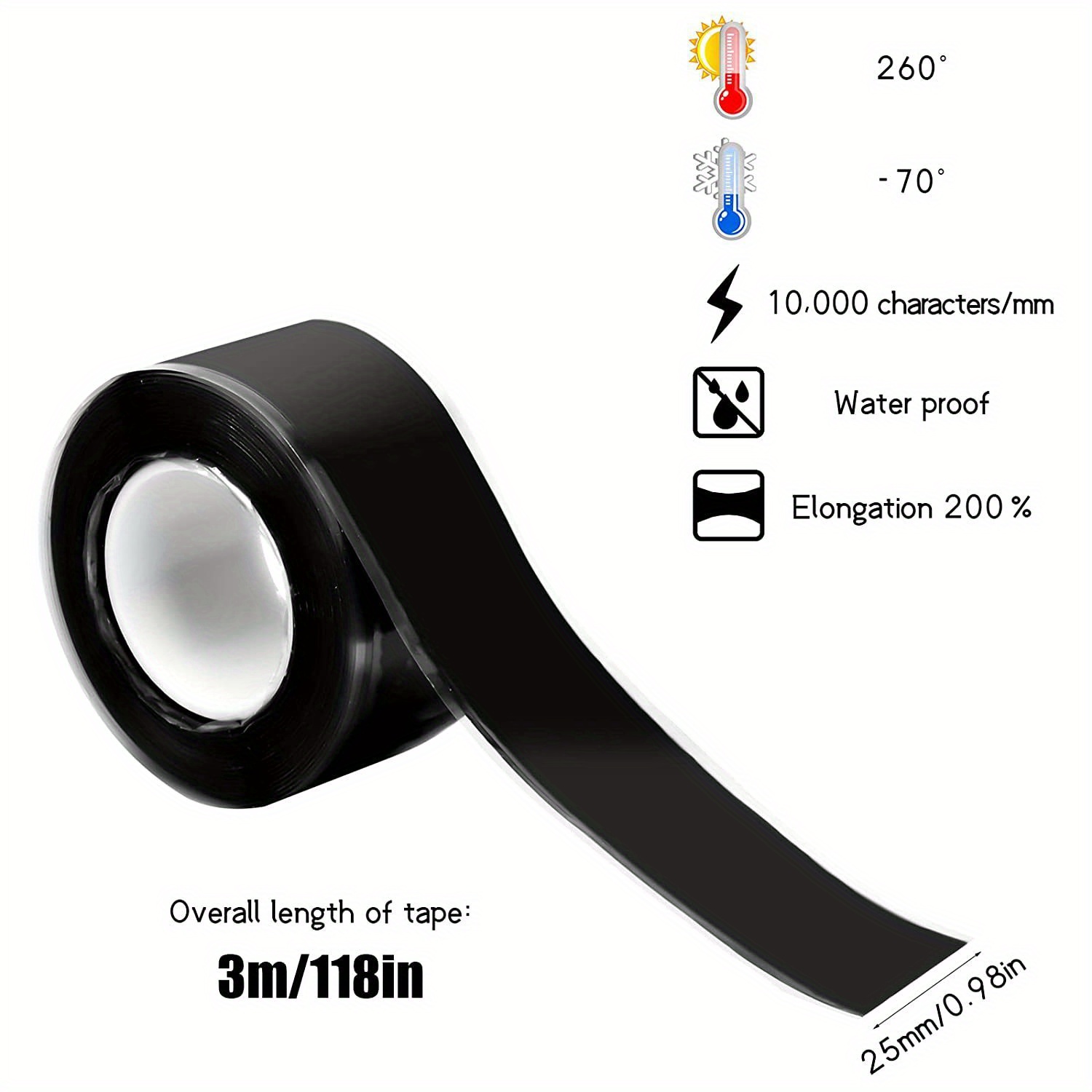 Super Strong Waterproof Tape Stop Leaks Pipe Seal Repair - Temu Brazil