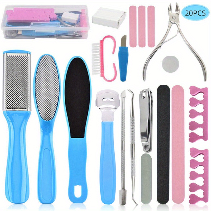 36 in 1 Pedicure Kit, Professional Pedicure Tools Foot Rasp Foot Dead ...