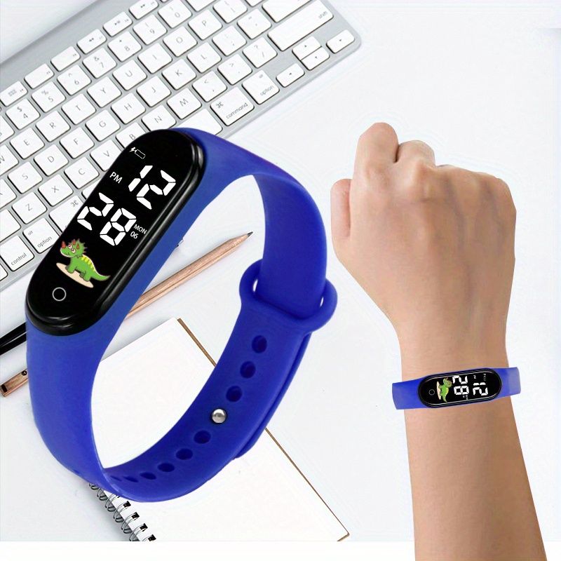 Waterproof Digital Sports Watch Led Display Electronic Watch - Temu New ...