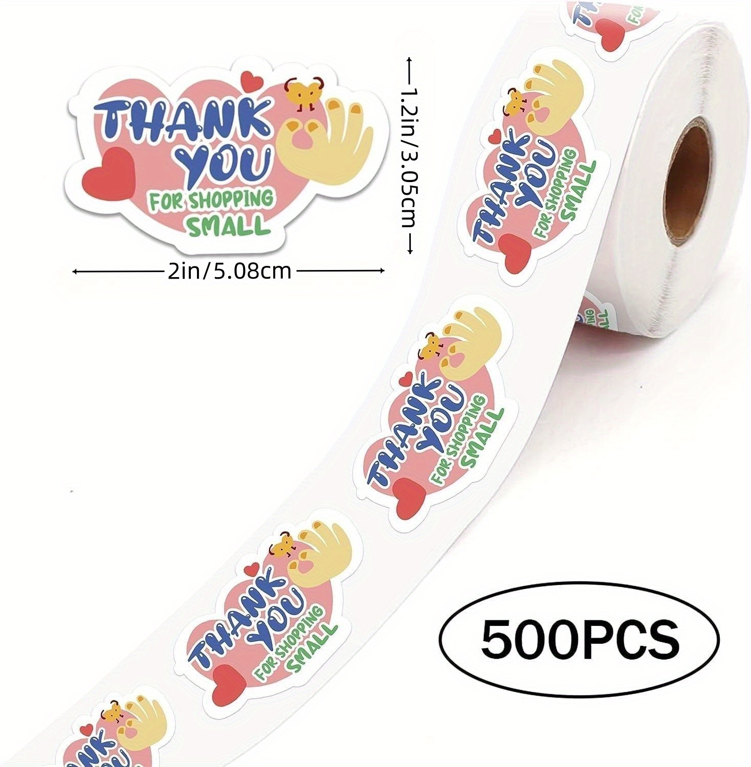 Cute Small Business Thank Stickers Funny Thank Shopping - Temu