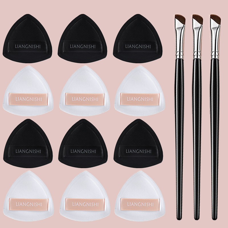 Powder Puff Face Makeup Velour Soft Triangle Powder Puffs For Loose Powder Mineral Powder Body