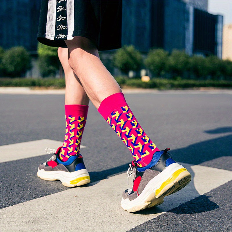 Men's Socks Cartoon Graphic Socks Breathable Comfy Crew - Temu Philippines