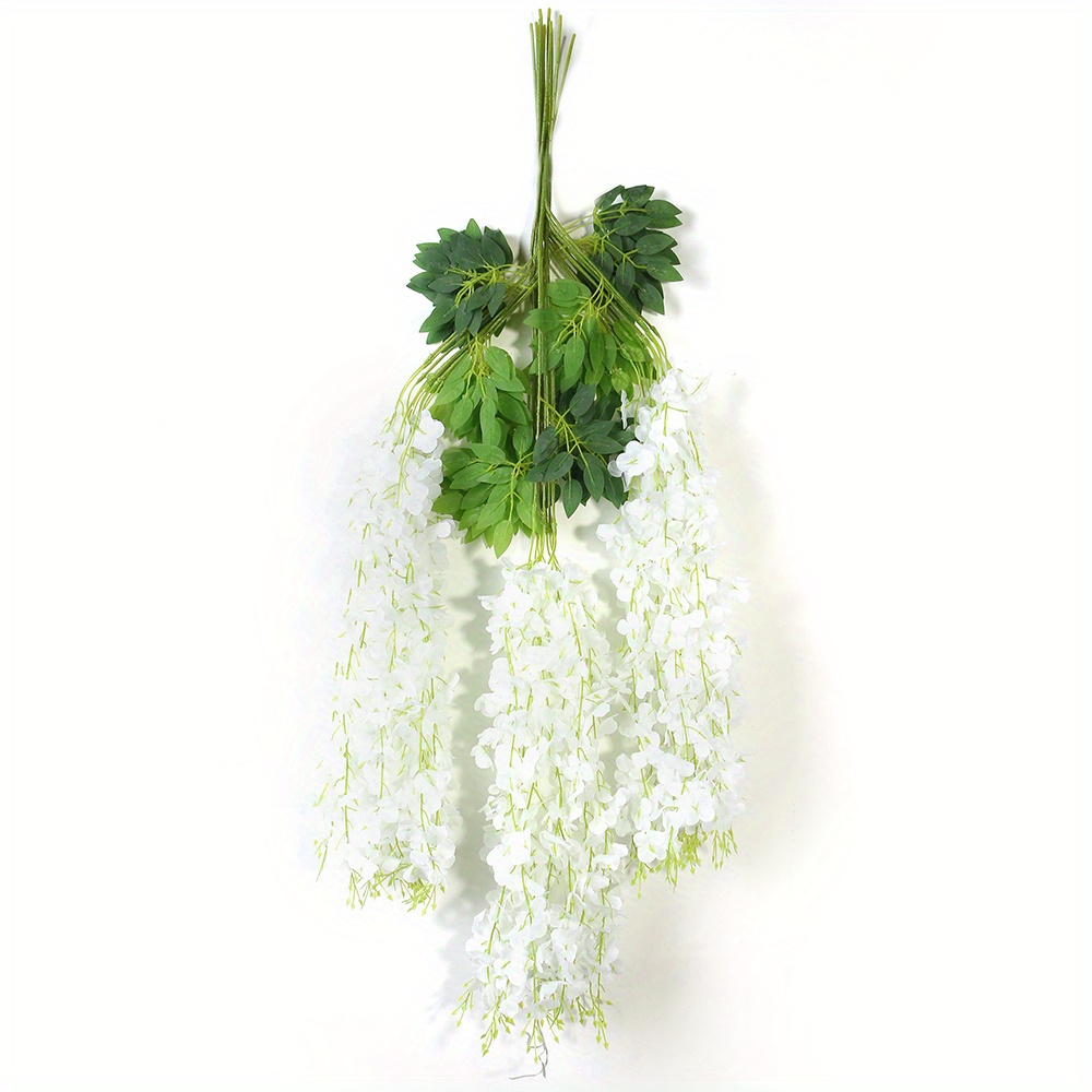 Artificial Wisteria Vine Rattan Hanging Garland Silk - Temu Ireland